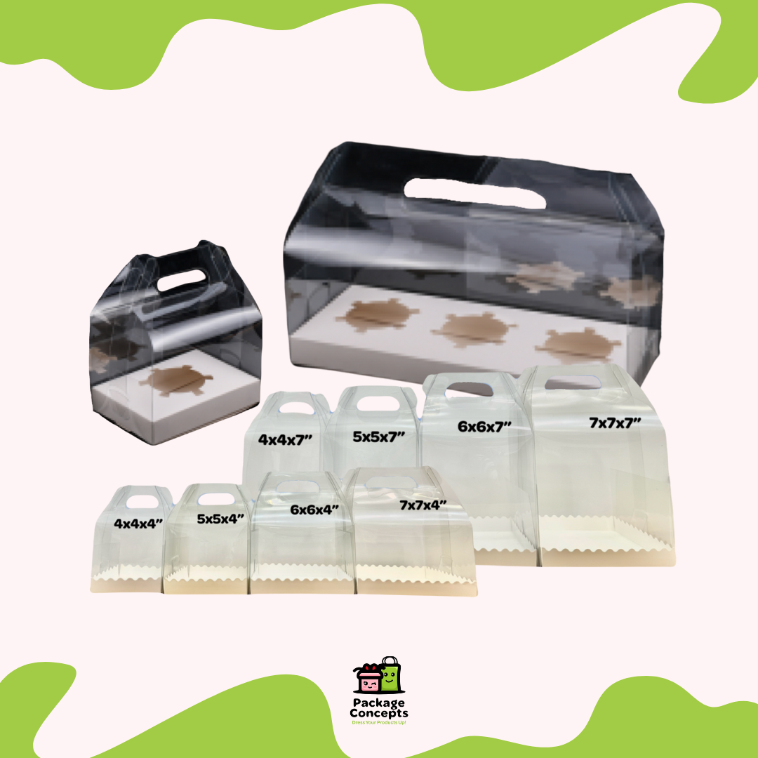 Acetate Gable Boxes w/ Handle – Package Concepts Manila