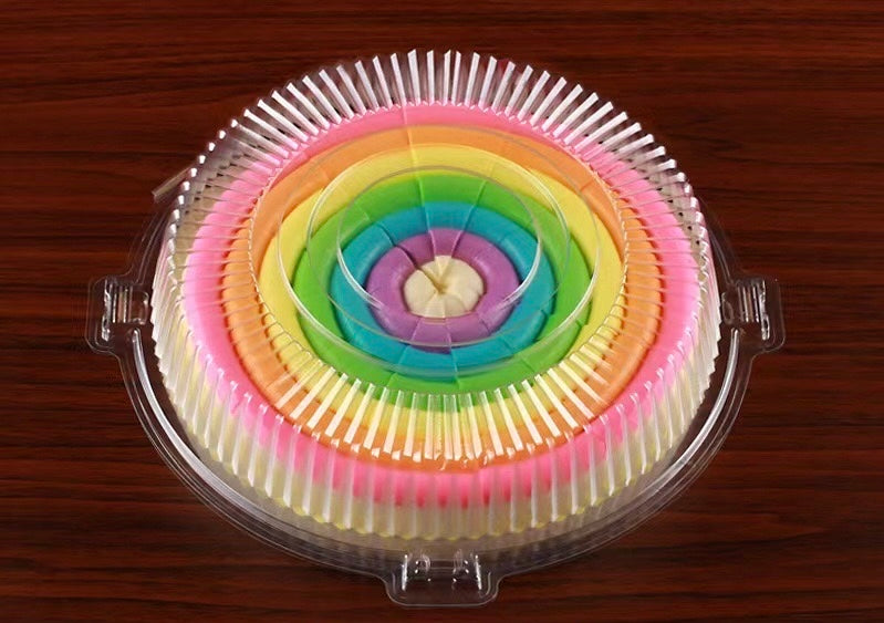 8-inch Round Plastic Clamshell | For ensaymada, cookies, bread, pastri ...