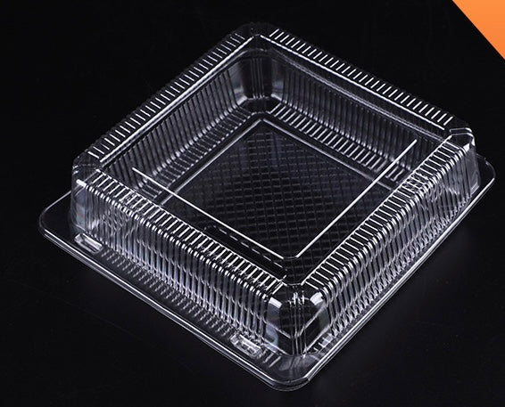 8-inch Square Plastic Clamshell | For ensaymada, cookies, bread, pastr ...