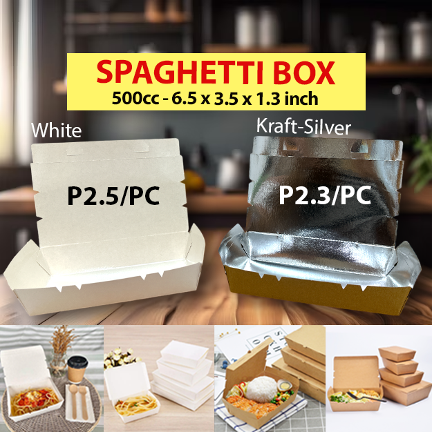 SPAGHETTI MEAL BOX 500CC – Package Concepts Manila